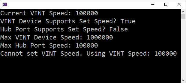 VINT Communication Speed Guide - Phidgets Support