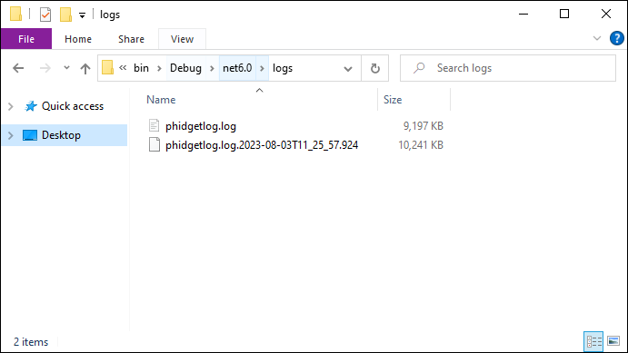 Phidget Logging - Phidgets Support