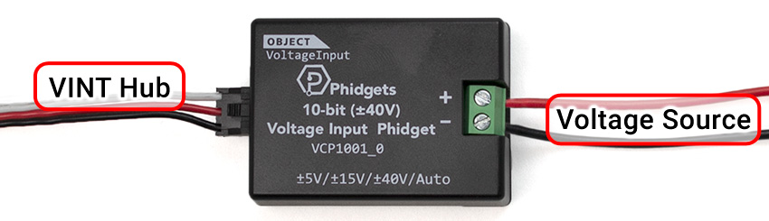 (±40V) Voltage Input Phidget - VCP1001_0 at Phidgets