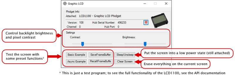 Graphic LCD Phidget - LCD1100_0 at Phidgets