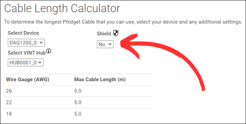 Cable Length Calculator Guide - Phidgets Support