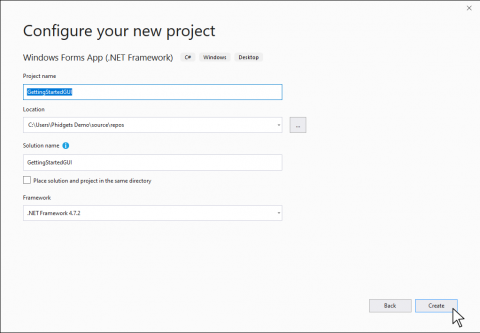 C# - Graphical User Interfaces - Phidgets