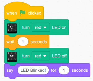 Scratch Blink LEDs - Phidgets