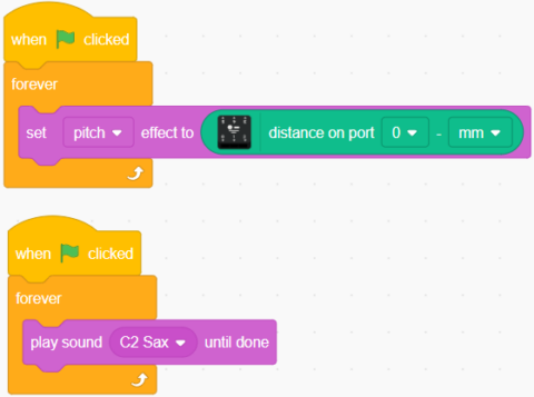 Scratch Music - Phidgets