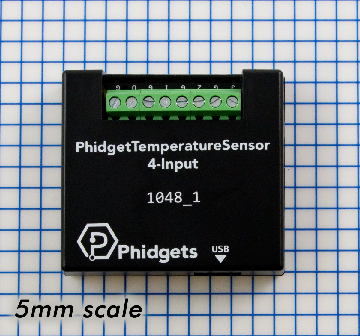 PhidgetTemperatureSensor 4-Input - 1048_1B at Phidgets