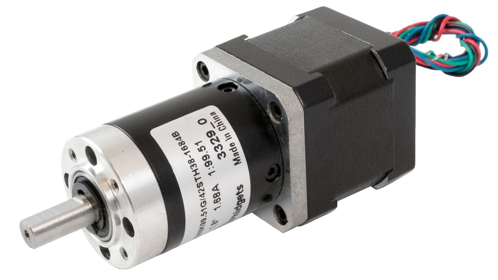 NEMA17 - 1.8 Degree - 1.68A Stepper - 100:1 Gearbox - 3329_0 - Phidgets