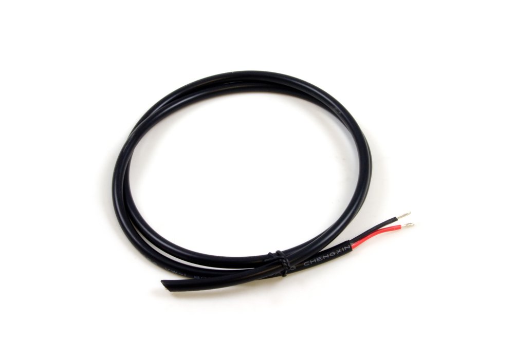 2 Conductor 16AWG Wire Black - CBL4300_0 - Phidgets