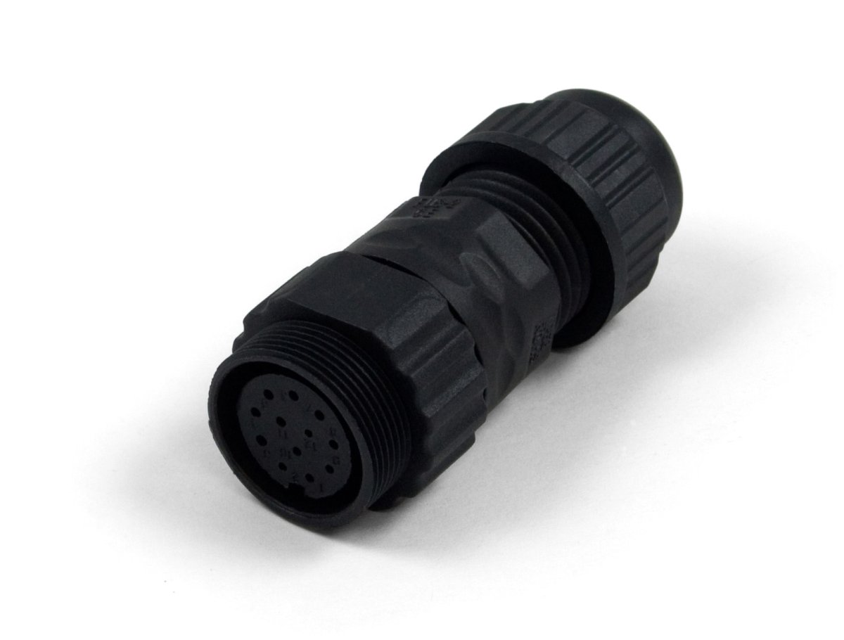 12-Pin Circular Cable Connector (for Enclosures) - CBL4409_0 - Phidgets