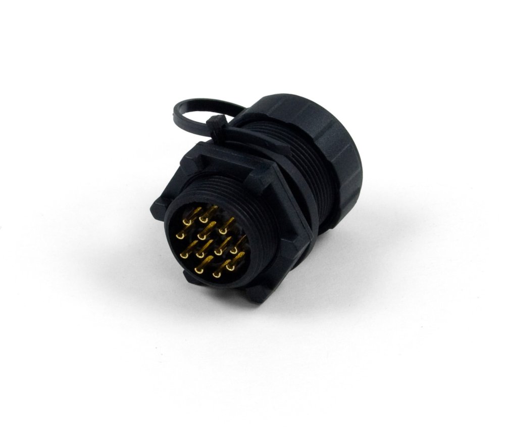 12-Pin Circular Cable Connector (for Enclosures) - CBL4409_0 - Phidgets
