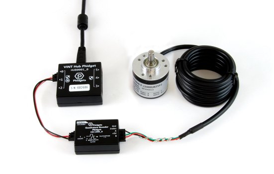 Rotary Encoder - 6mm Solid Shaft 1000CPR with Index - ENC4122_0 - Phidgets