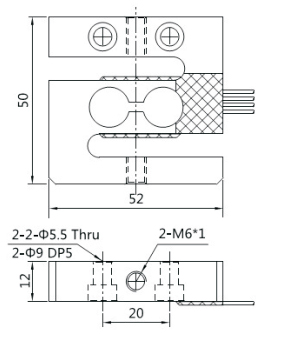 S-Type Load Cell - 30kg (C2) - FRC4162_0 - Phidgets