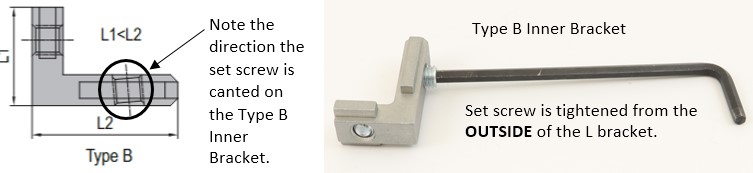 Inner Bracket PG30-A with set screw (8 pcs) - TSL4111_0 - Phidgets